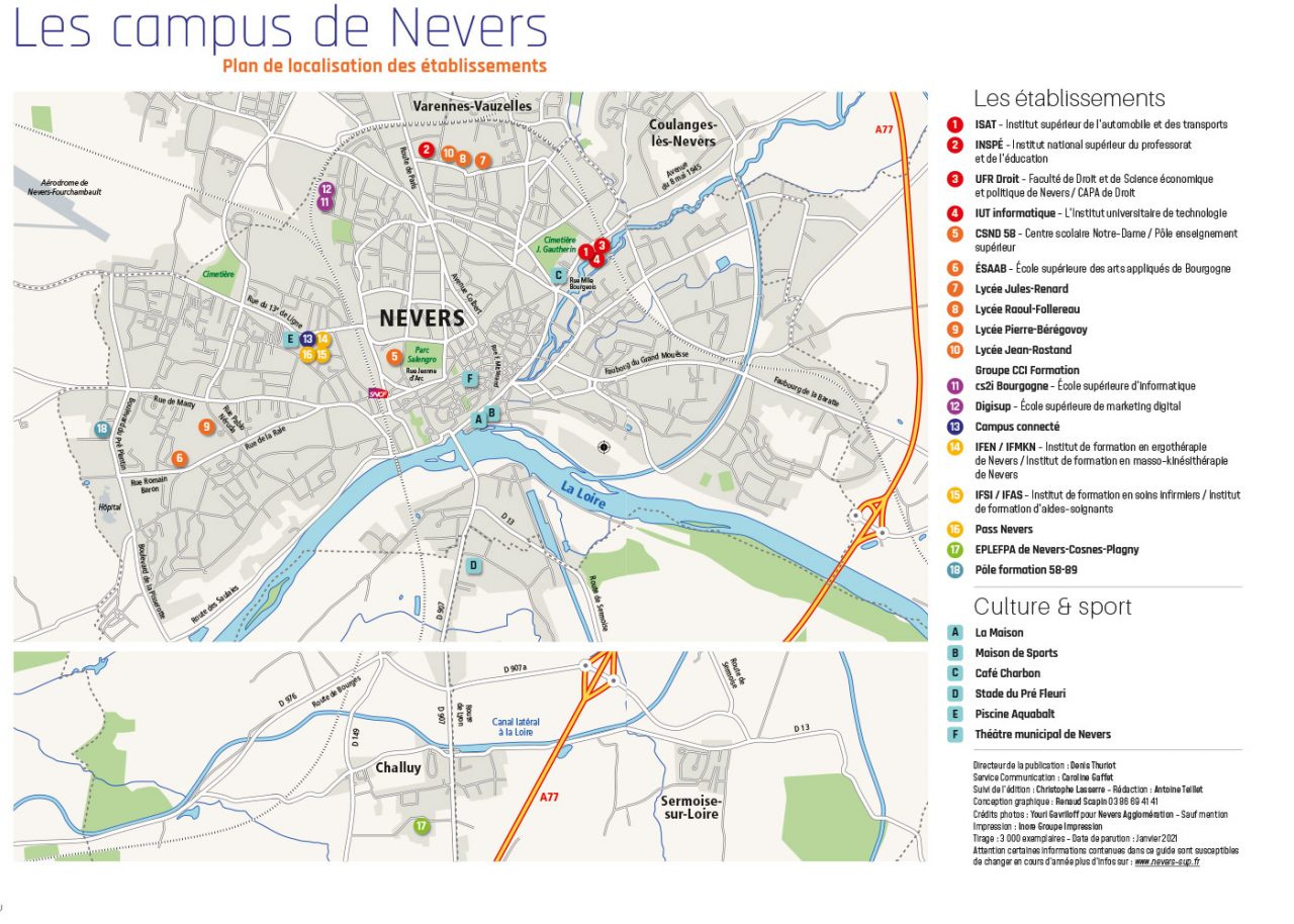 Les campus de Nevers | Nevers-sup
